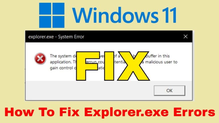 Cómo solucionar errores de explorer.exe en Windows 11 [Solución]: reiniciar explorer.exe y ...