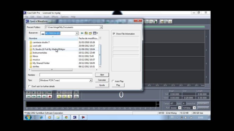 Cómo configurar cool edit pro para grabar - Mundowin