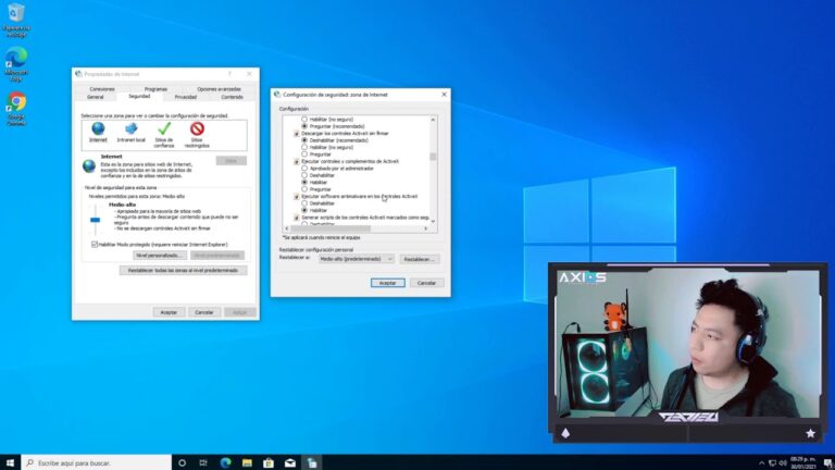 Cómo configurar activex en win 10 - Mundowin