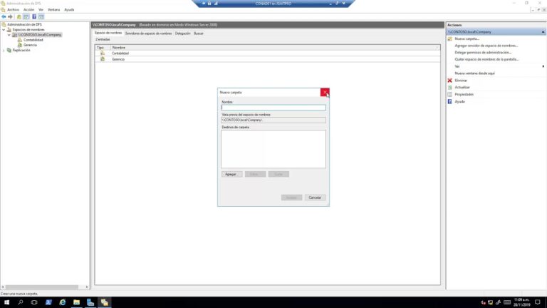 Configurar DFS en Windows Server 2012 sin dominio - Mundowin