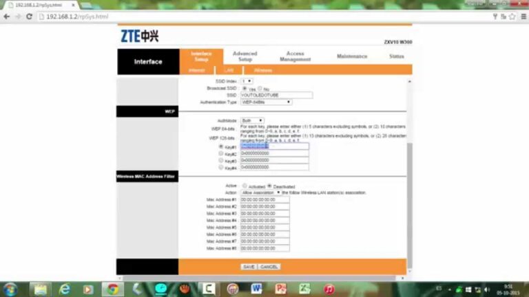 Cómo configurar modem zte zxv10 w300e etb - Mundowin