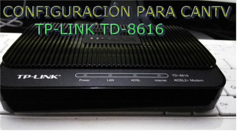 Guía rápida para configurar el módem ADSL2+ TD-8616 - Mundowin