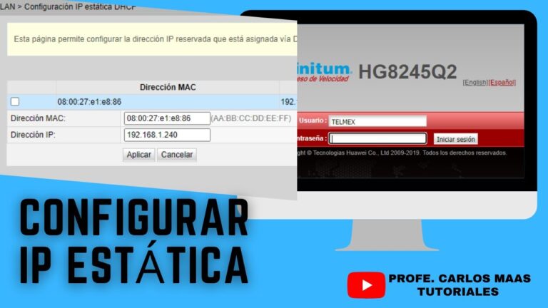 IP Configuration for Huawei Telmex Modem - Mundowin