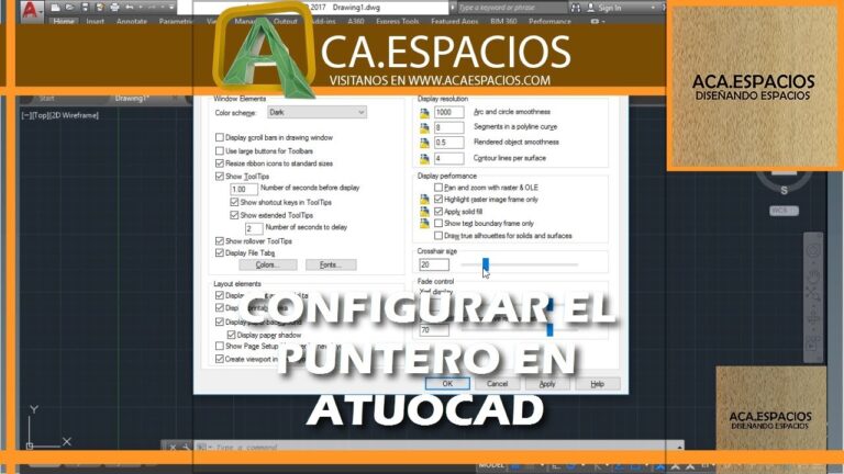 Cómo configurar el cursor en autocad - Mundowin