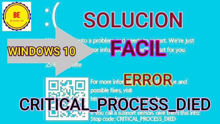 Solución a 'Critical Process Died' en Windows 10 - Guía Paso a Paso ...
