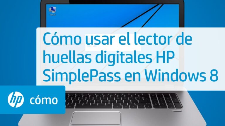 Cómo configurar hp simplepass windows 8 - Mundowin