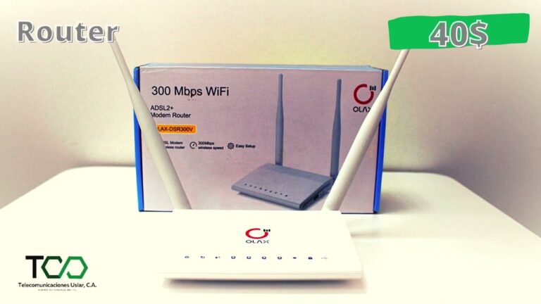 Cómo configurar modem router olax dsr300v cantv - Mundowin
