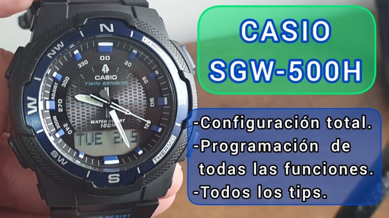 Cómo configurar reloj casio twin sensor - Mundowin
