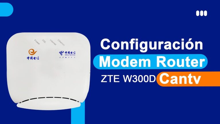 Cómo configurar modem zte zxdsl 831 como router cantv - Mundowin