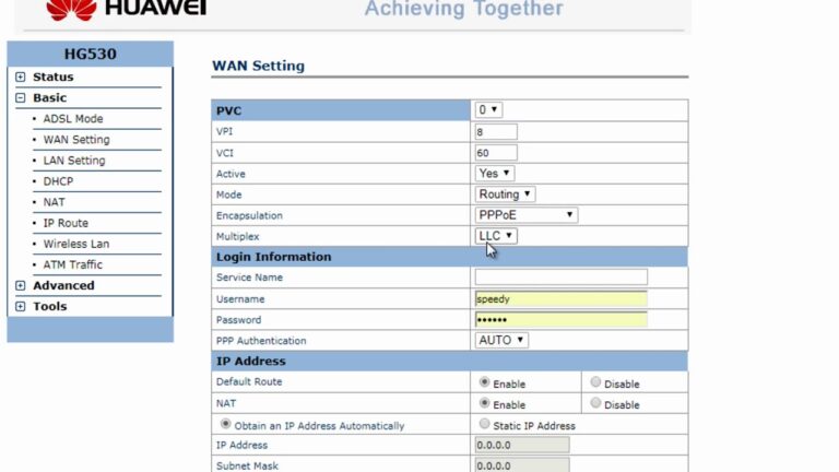 Paano i-configure ang Huawei HG530 modem sa Movistar Peru - Mundowin