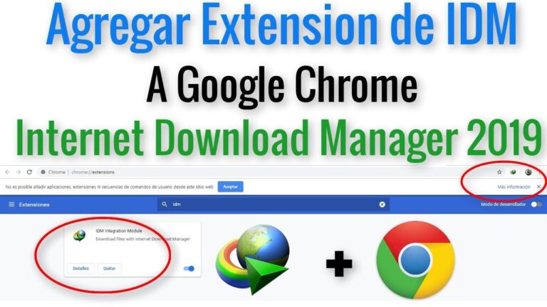 Cómo configurar idm para google chrome - Mundowin