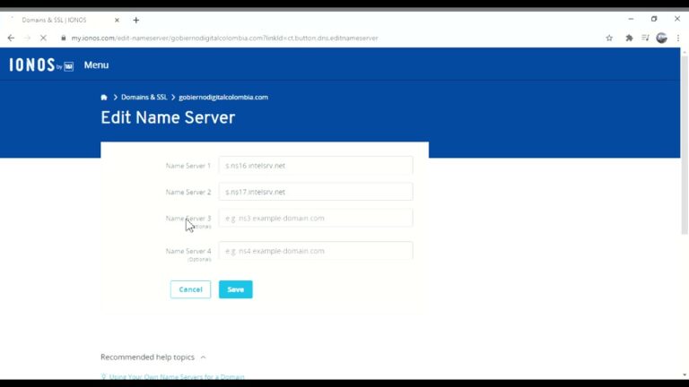 Cómo configurar dns de un dominio 1and1 - Mundowin