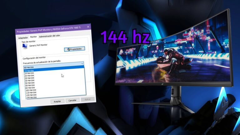 Cómo configurar los hz del monitor - Mundowin