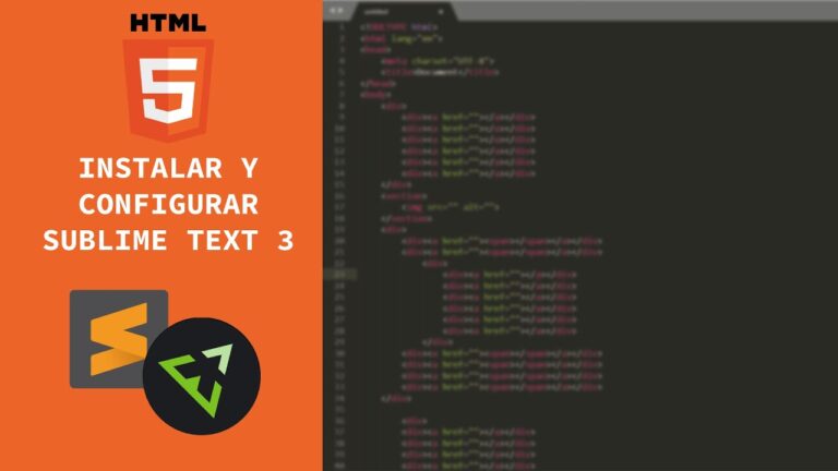 Cómo configurar sublime text 3 para html - Mundowin