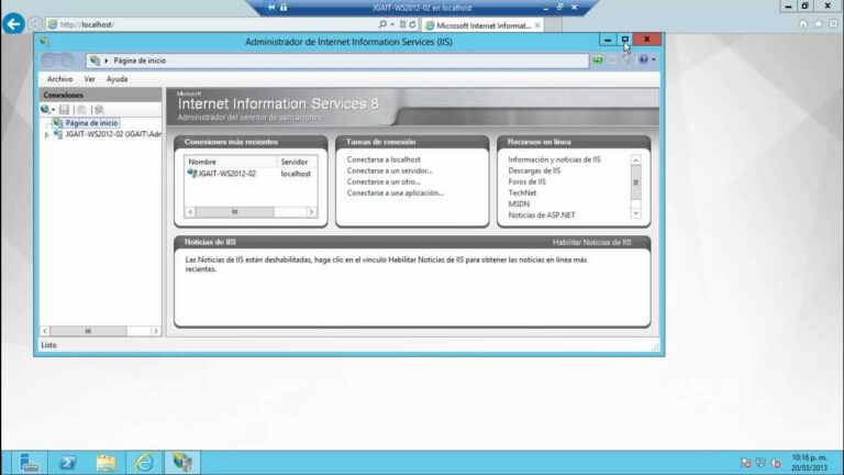 Cómo configurar iis 8 en windows server 2012 - Mundowin