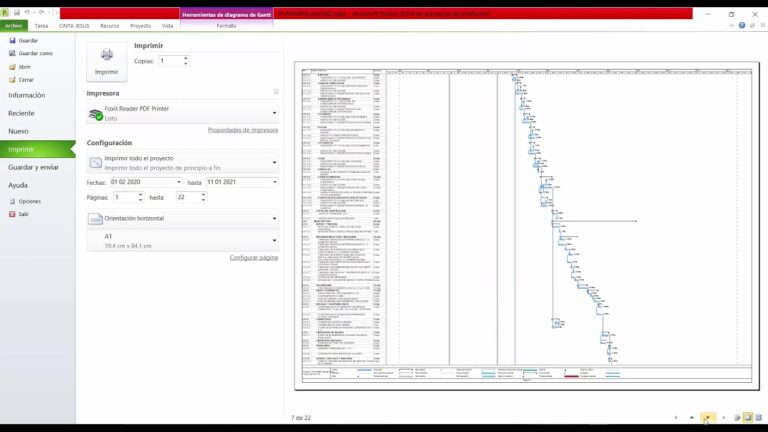 Cómo configurar la impresion en project - Mundowin