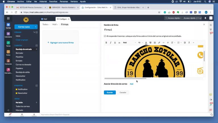 How to set up signature in Zoho Mail - Mundowin