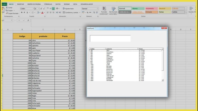 Cómo configurar un listbox en excel - Mundowin