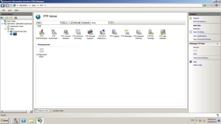 Cómo configurar ftp en windows server 2008 - Mundowin