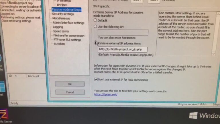 Cómo configurar filezilla server con ip dinamica - Mundowin