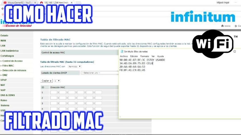 Cómo configurar modem infinitum con mac address - Mundowin