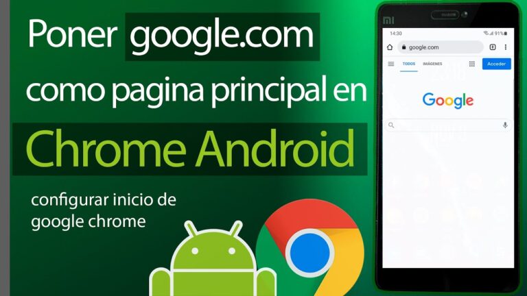 Cómo configurar pagina de inicio google chrome android - Mundowin