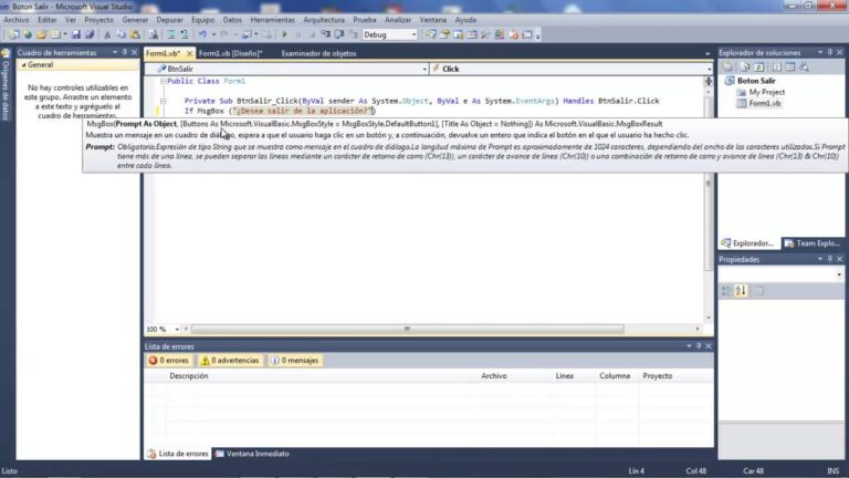 Cómo configurar boton salir en visual basic - Mundowin