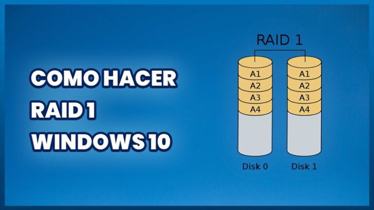 Cómo configurar raid 1 en windows 10 - Mundowin