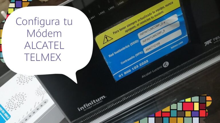 Cómo configurar modem telmex alcatel lucent g-240w-b - Mundowin