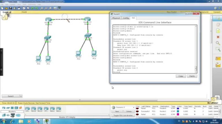 Cómo configurar listas de acceso cisco packet tracer - Mundowin