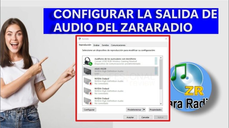 Cómo configurar 2 placas de audio en zararadio - Mundowin