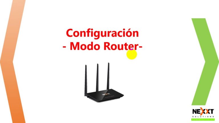 Cómo configurar un router nexxt solutions en español - Mundowin